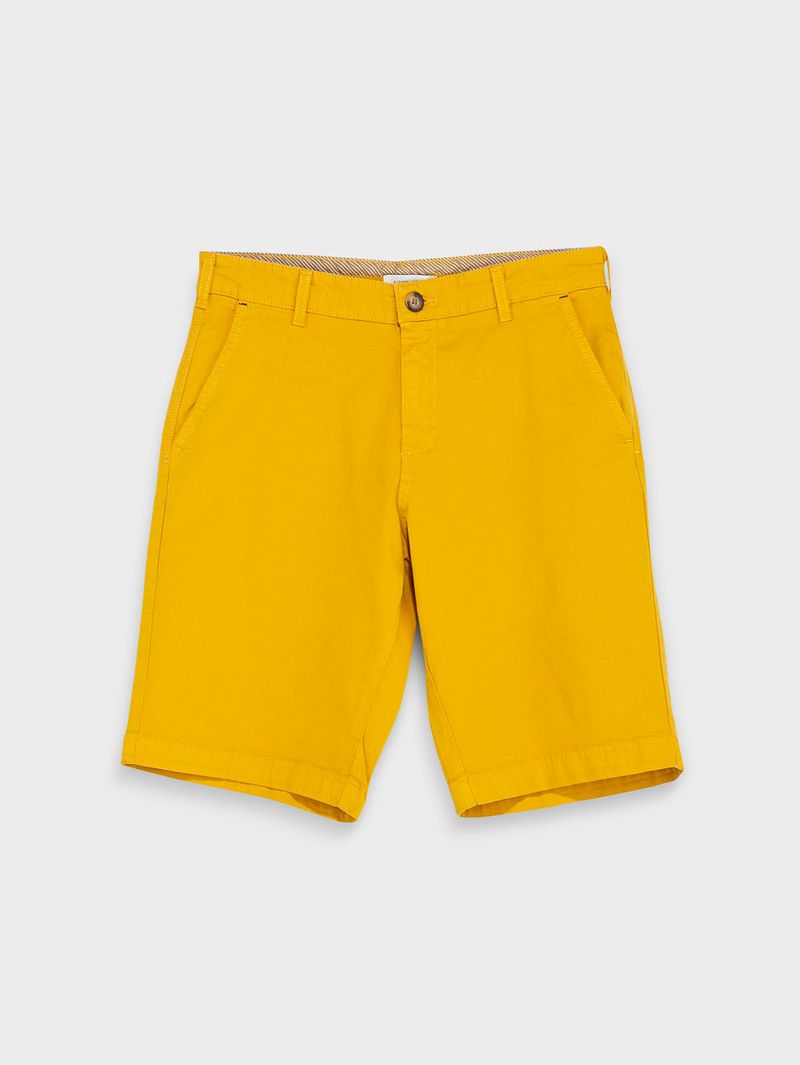 Bermuda Unicolor Regular Fit Para Hombre 04361